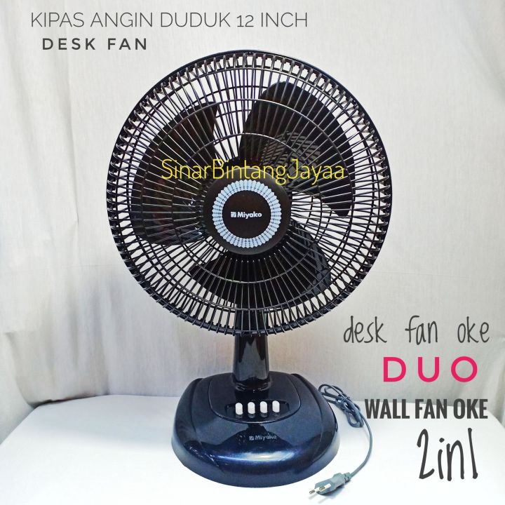 MIYAKO KIPAS ANGIN DUDUK 12 INCH KAD-1228 HPL / DESK FAN MIYAKO 12 INCH ...
