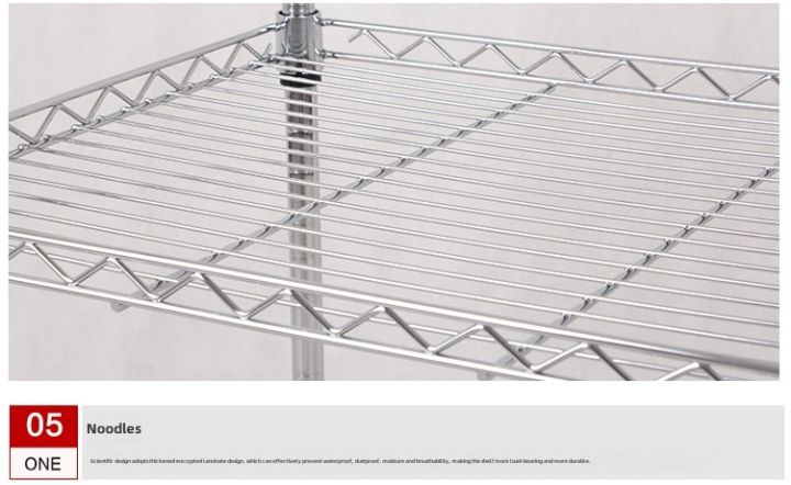 Stainless Steel Kitchen Cabinet Shelf Divider Multi-layer Rack Balcony ...