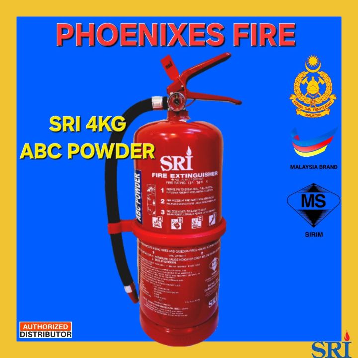 SRI 4KG ABC POWDER FIRE EXTINGUISHER | Lazada