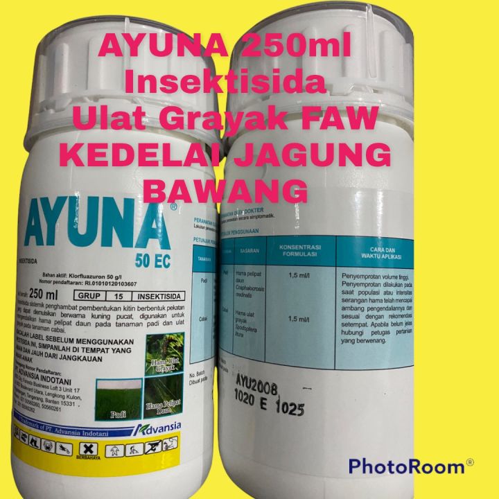 Insektisida Atabron AYUNA 50ec 250ml Obat ulat Cabai kedelai bawang ...