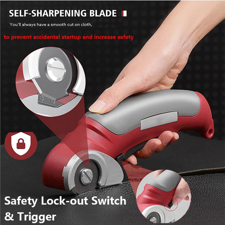 2000mAh Portable Cordless Electric Round Cutters Electric Cutter Shear ...