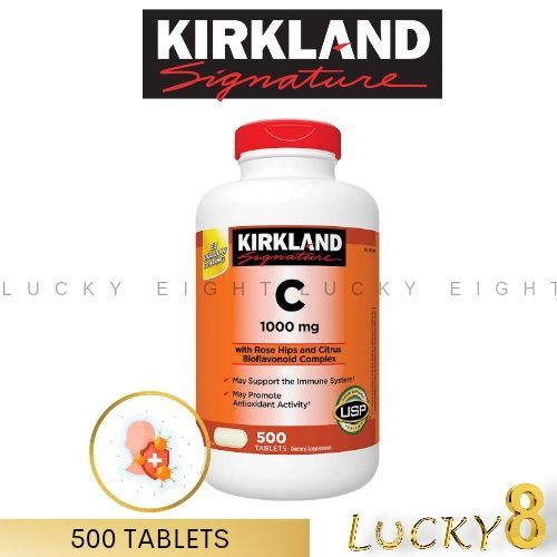 Kirkland Vitamin C 1000mg with Rosehips and Citrus Bioflavonoid Complex 500 tablets | Lazada PH