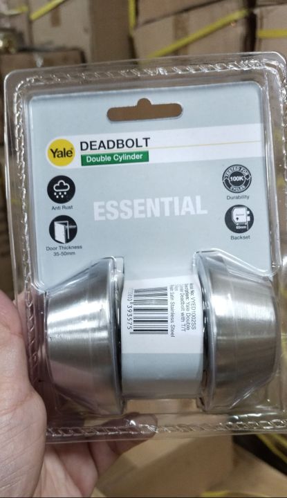 Yale deadbolt double VYED 1002 US32D stainless | Lazada PH