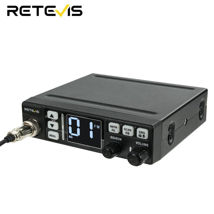 Retevis MB3 MB63 Two Way Radio Black Dual-Mode AM and FM CB Radio VOX ...