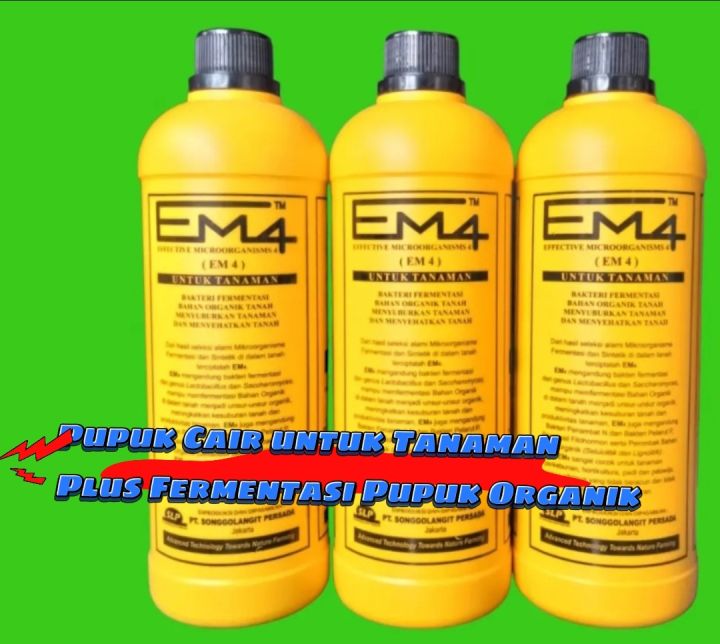 EM4 Pupuk Cair dan Fermentasi pupuk organik tanaman 1kg | Lazada Indonesia