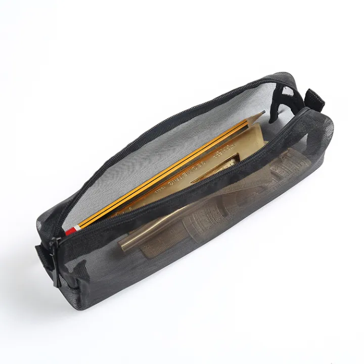 Portable Mini Cosmetic Bag Mesh Transparent Storage Pouch for Lipstick ...