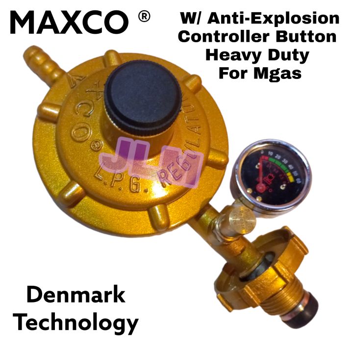 MAXCO LPG Regulator Heavy Duty with Pressure Gauge and Anti-Explosion ...