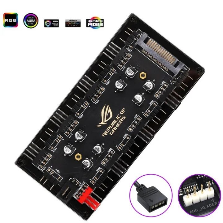 Rgb Dimming Pwm Thermostat Control Two-in-one Fan Speed Adjuster 12v4 ...