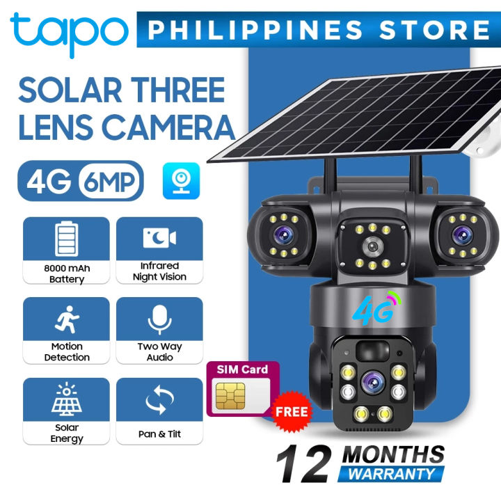 Tapo 4G/WIFI Solar CCTV Camera Connect Cellphone With Solar Panel and ...