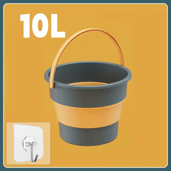 5/10/17L Portable Folding Bucket Multifunctional Thickened Silicone ...