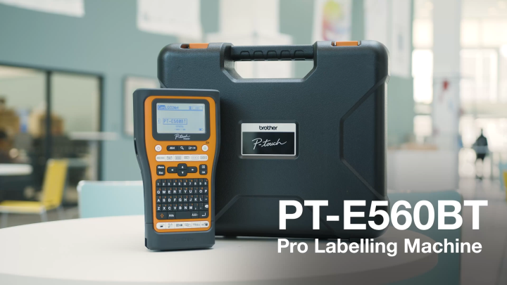 Brother PT-E560BTVP Handheld Bluetooth Label Maker - Rechargeable Li ...