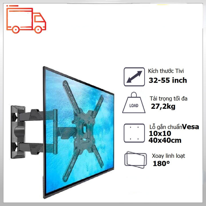 Giá Khung treo tivi 32 - 55 inch - Xoay đa năng, Tải trọng tối đa 27Kg - Hàng chính hãng X400 ...
