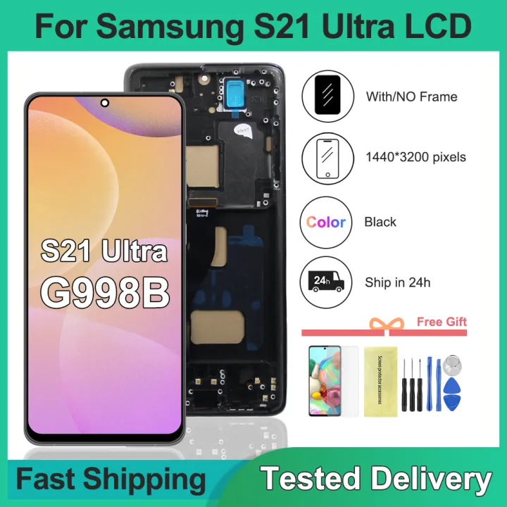 For Samsung S21 Ultra 5G LCD Display G998 G998U Tested Touch Screen ...