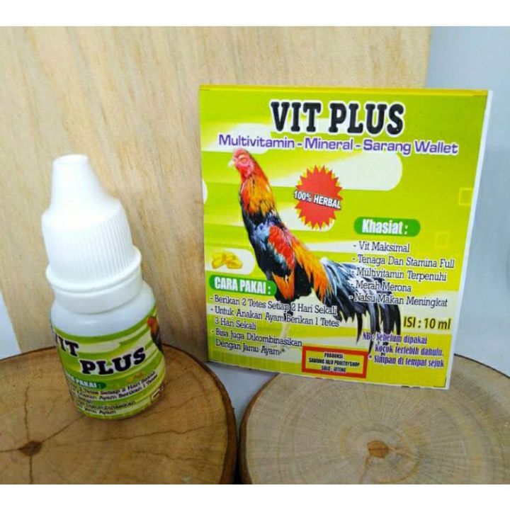 VIT PLUS MULTIVITAMIN VITAMIN TETES UNTUK AYAM MERPATI UNGGAS 10 ML ...
