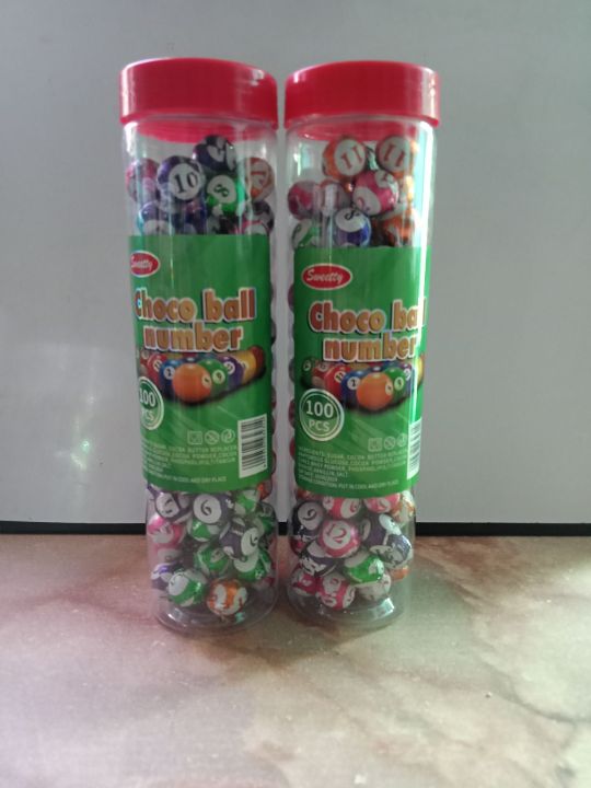 Choco ball number chocolate 100pcs (350ml) | Lazada PH