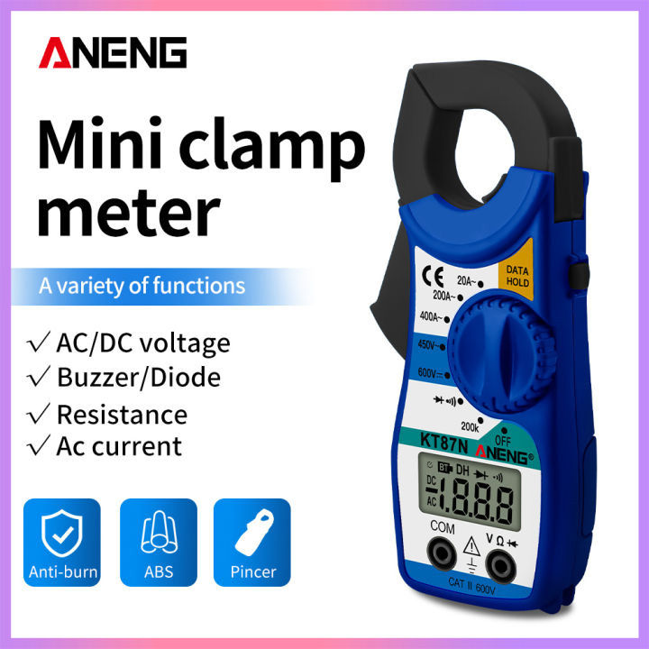 Aneng kt87n มินิมิเตอร์ดิจิตอล AC/DC แรงดันไฟฟ้า AC ปัจจุบัน 600 โวลต์ ...