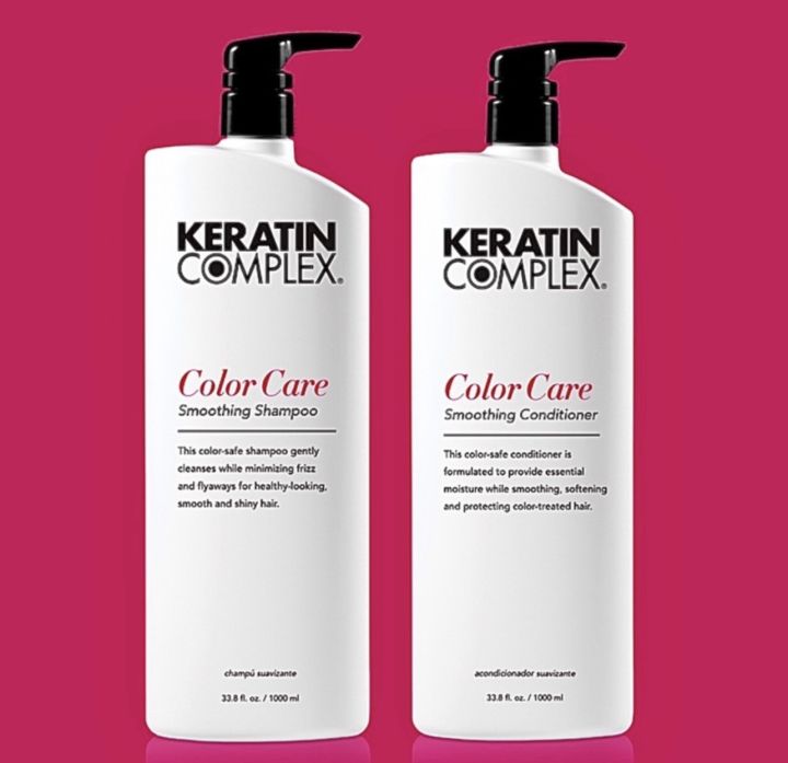 KERATIN COMPLEX COLOR CARE 1000 ML.แชมพู และ ครีมนวดผม สำหรับผมแห้งเสีย ...