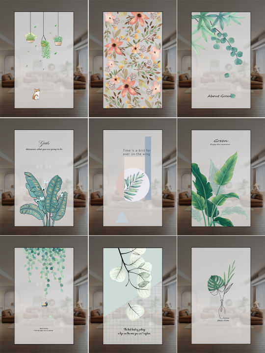 Transparent Frosted Glass Film Bathroom Privacy Window Sticker Light ...