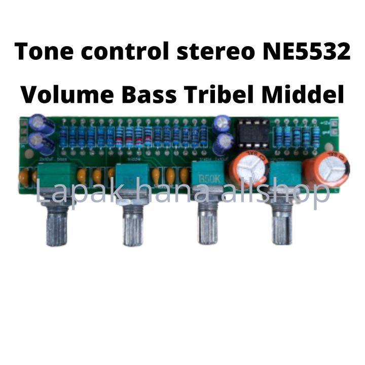 Tone control stereo Ne5532 suplay 12vdc tone control class d bass ...
