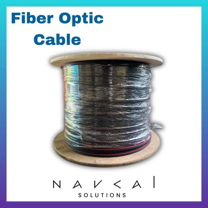 (1KM) FIBER OPTIC CABLE / RED STRIPES / 1 core / FOC | Lazada PH