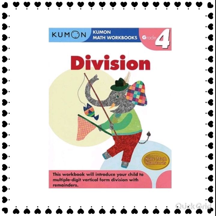 Kumon Math Workbooks Grade 4 (Division) | Lazada PH