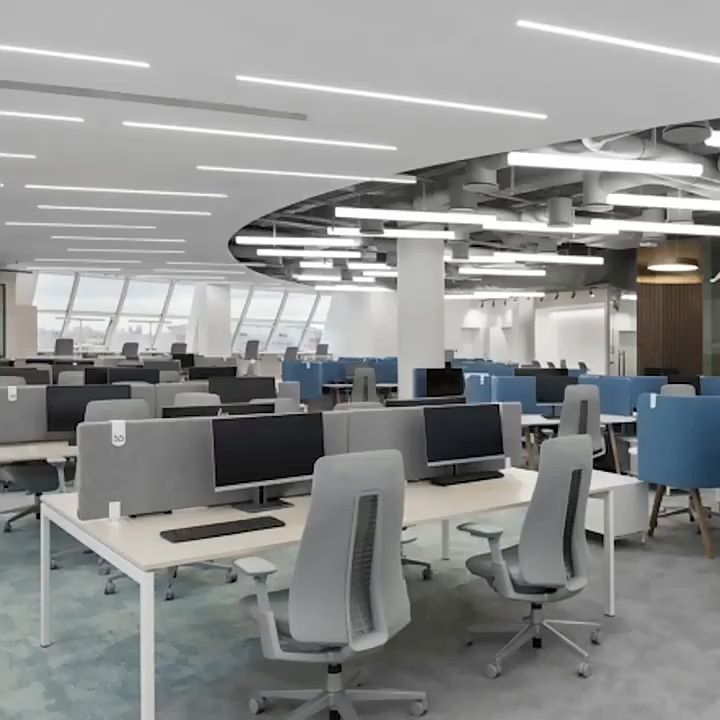 【5 PCS】LED Tube Light for Ceiling 120*7CM Super Bright Office Linear ...