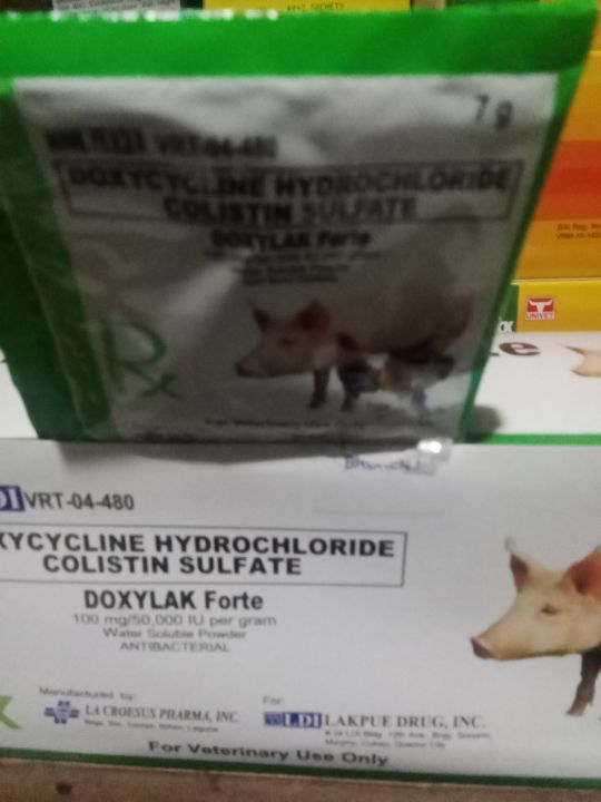 Doxylak forte water soluble powder antibacterial 7grm sold per 1 sachet ...