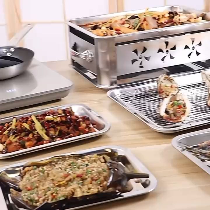 XXXL thick stainless food warmer,serving plates,tray for baking,food ...