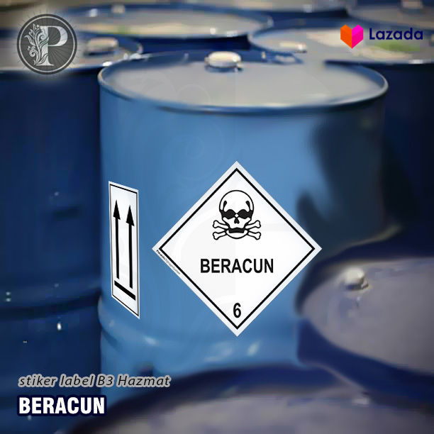 STIKER SIMBOL LABEL K3 LIMBAH B3 HAZMAT BERACUN | Lazada Indonesia