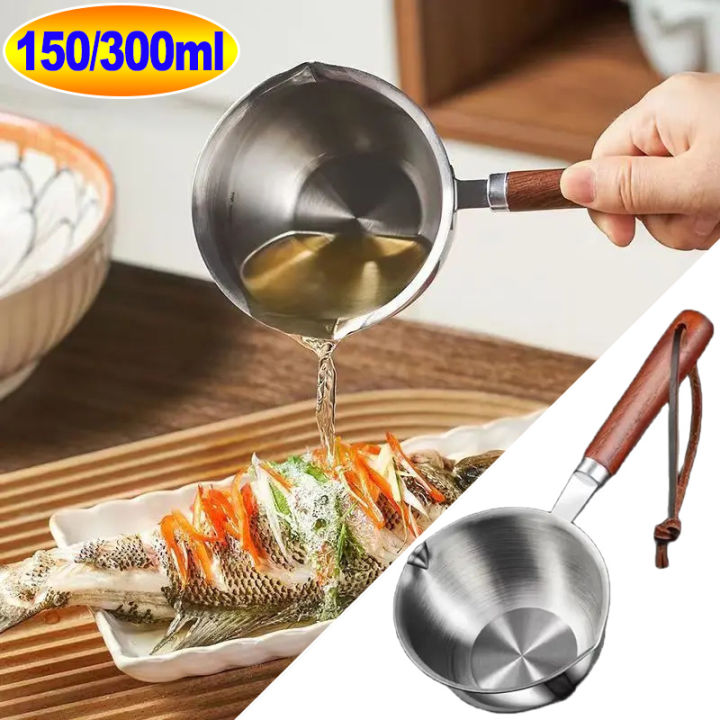 Oil Pot Milk Pan 410 Stainless Steel Mini Hot Milk Pot Warmer Small ...