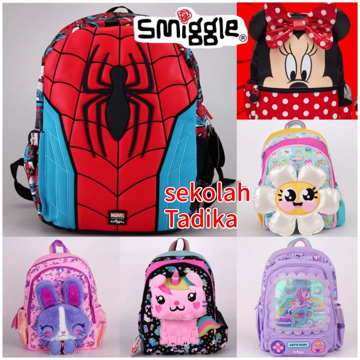 💯 ORIGINAL SMIGGLE Spiderman bagpack for Children kindergarten school ...