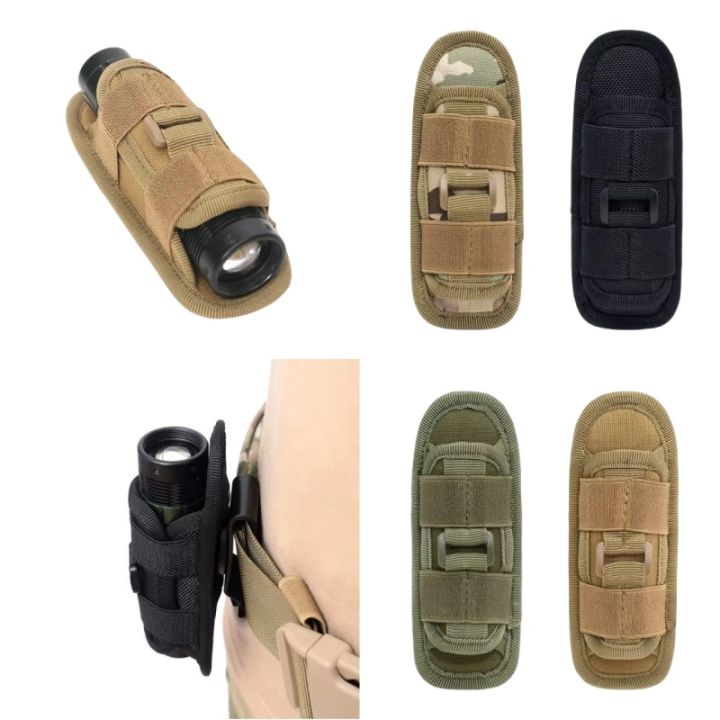 Outdoor Equipment Accessories Molle Flashlight Pouch 360 Degrees ...