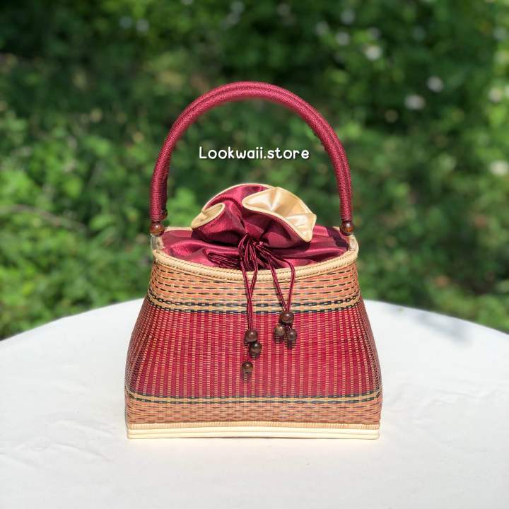 กระเป๋าสานแบบถือ | Lazada.co.th