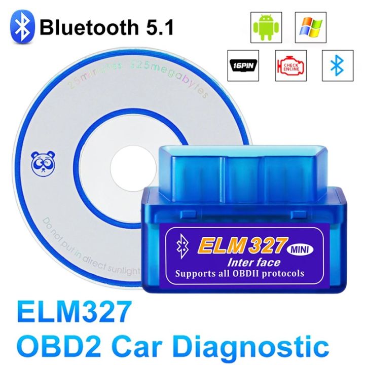 ELM327 Mini V2.1 Bluetooth Detector OBD Bluetooth Car Malfunction ...