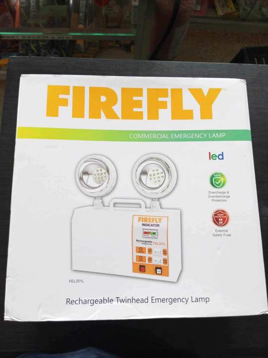 FIREFLY COMMERCIAL EMERGENCY LAMP rechargeable twinhead emergency lamp ...