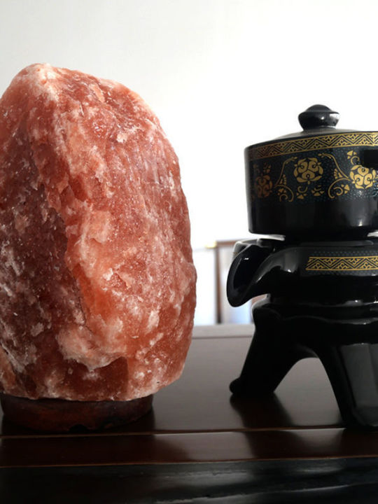 Natural Salt Lamp Himalayan Rose Red Natural Rock Salt Lamp Bedroom ...