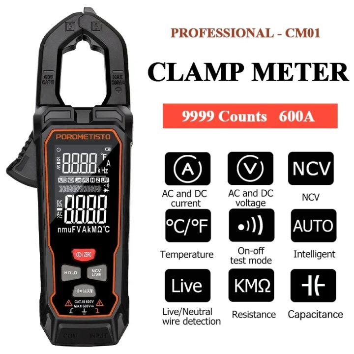 Digital AC DC Clamp Meter 600A True RMS | Lazada PH