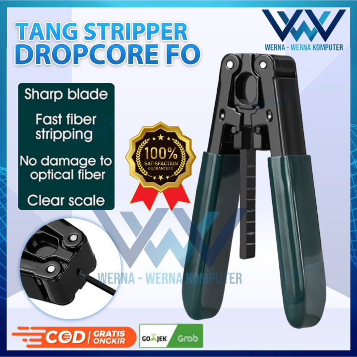 Fiber Optic Stripper Dropcore Tang Pengupas Kabel Dropcore FTTH Hijau ...