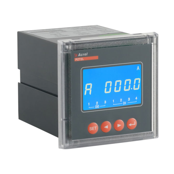 Acrel DC Ammeter PZ72L-DI/MC Smart Current Meters Panel Mounted LCD Display Programmable Meter ...
