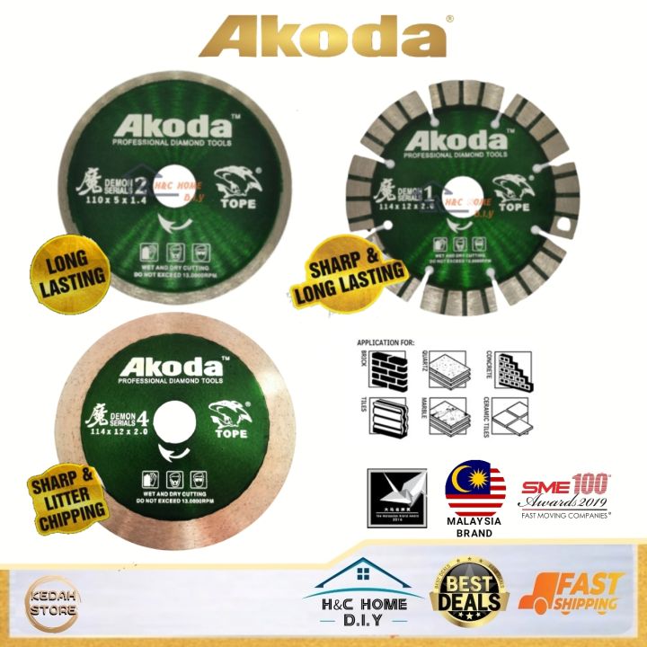 AKODA Cutting Wheel 4" D Series Diamond Wheel Grinding Wheel Cutting ...