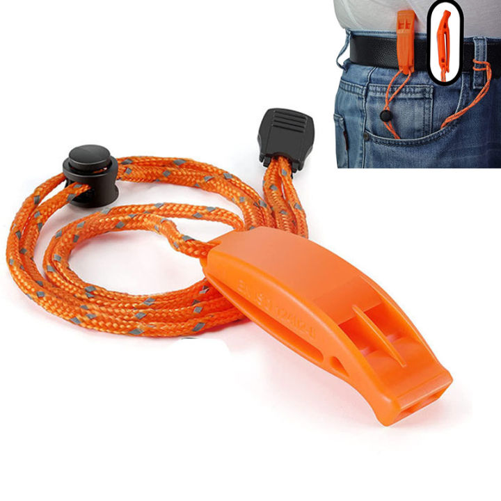 1/2/6/10/20 PCS Emergency Whistles with Lanyard Safety Whistle Survival ...