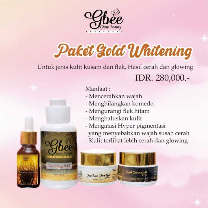 gbee paket gold whitening | Lazada Indonesia