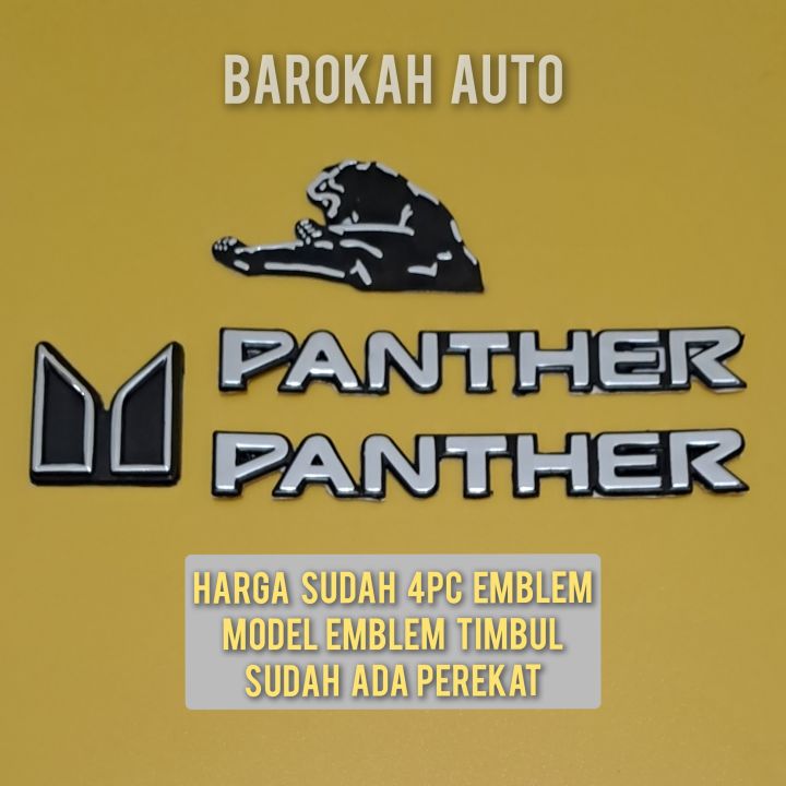 isuzu panther set tulisan emblem logo panther harga sudah 4pc | Lazada ...