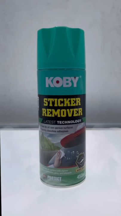 KOBY LABEL AND STICKER REMOVER SPRAY QUICK ERASE 450ML UNIVERSAL ...