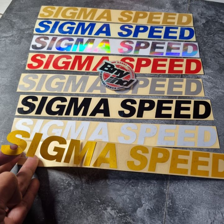 Sticker Stiker SIGMA SPEED Stiker Mobil Cutting | Lazada Indonesia