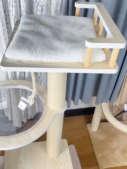 Cat condo Cat Tree Cat Climbing Frame Cat Stand house Half Sisal Small ...