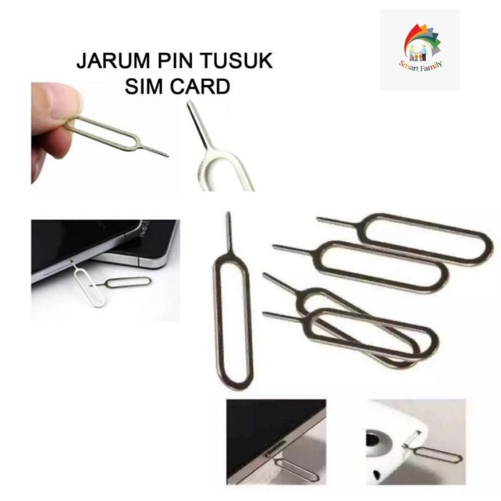 Sim Tray Ejector Colokan Sim Card Handphone Jarum Tusukan Kartu ...