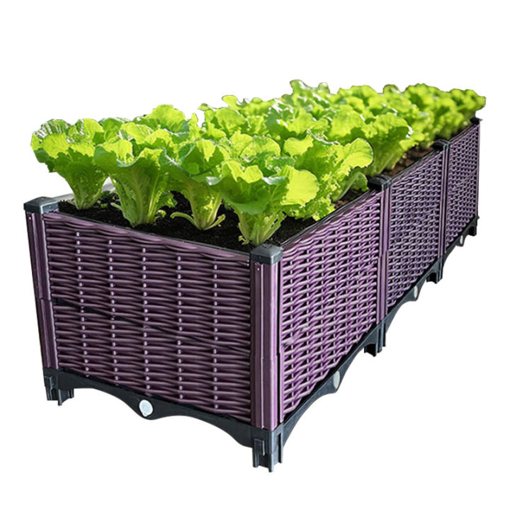 Flower Box Planting Box Outdoor Vegetable Planting Box Rectangular ...