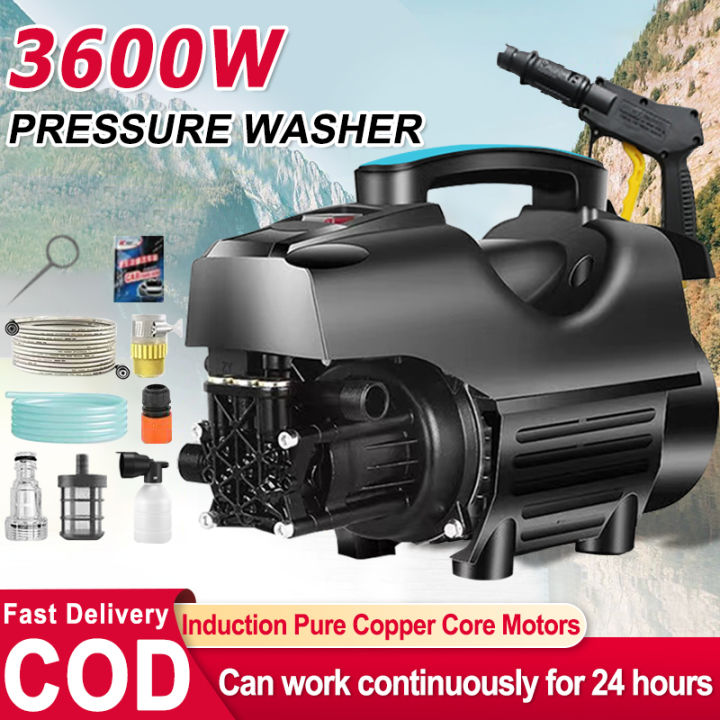 Car Washing Machine Home 3600W High Power Portable Pressure Washer Heavy Duty Automatic Power ...