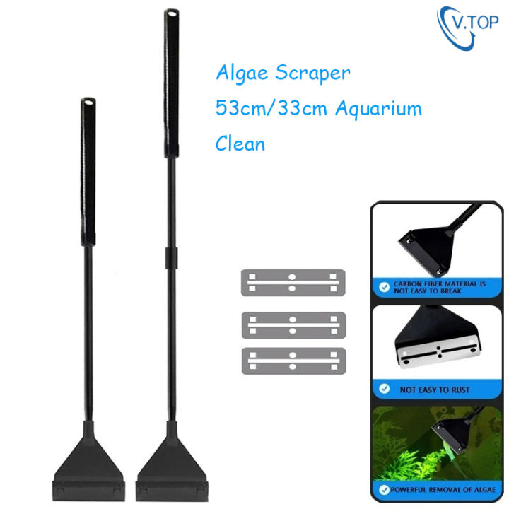 V.TOP Algae Scraper 53cm Aquarium Pengikis Alga Pembersih Kaca ...